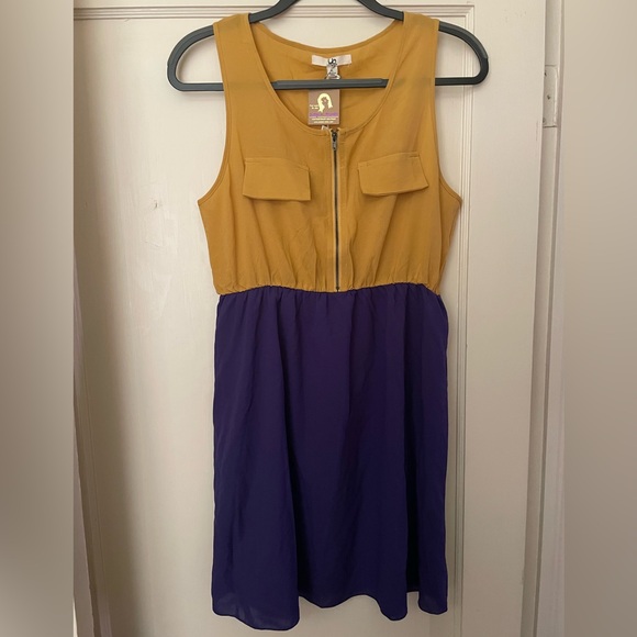 Ya Los Angeles | Dresses | Ya Los Angeles Yellow And Gold Sleeveless ...